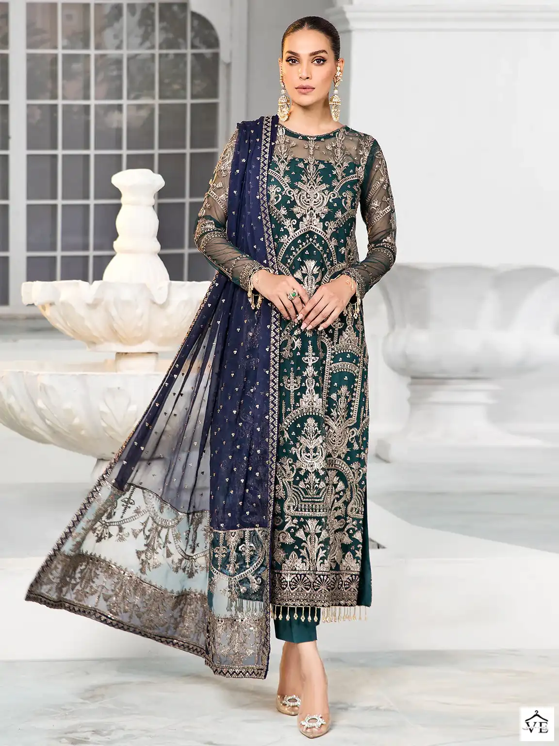 Zaha Aaeesha Vol 3 Georgette Wholesale Pakistani Salwar Suit Catalog