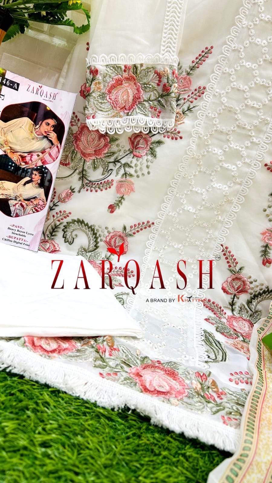 Zarqash Z 146 Georgette Wholesale Pakistani Readymade Salwar Suit Catalog