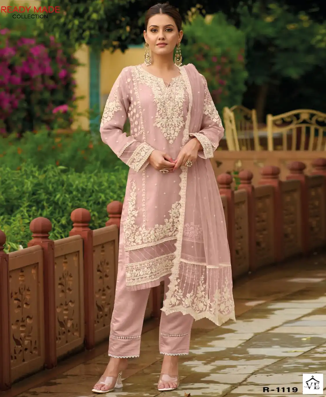 Shree Fabs R-1119 Organza Wholesale Pakistani Readymade Suit Catalog