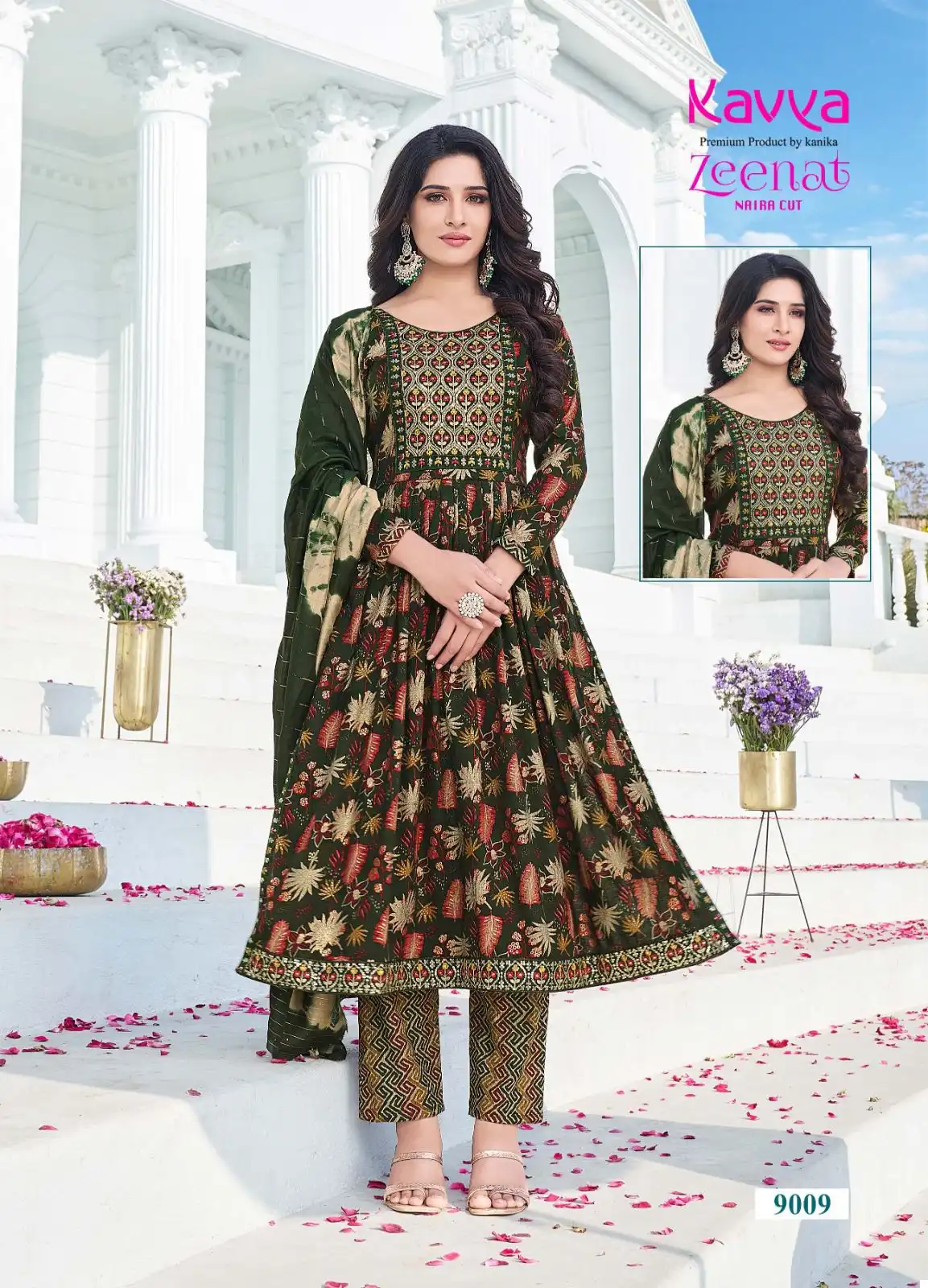 Kavya Zeenat Vol 9 Capsule Foil Print Wholesale Readymade Salwar Suit Catalog
