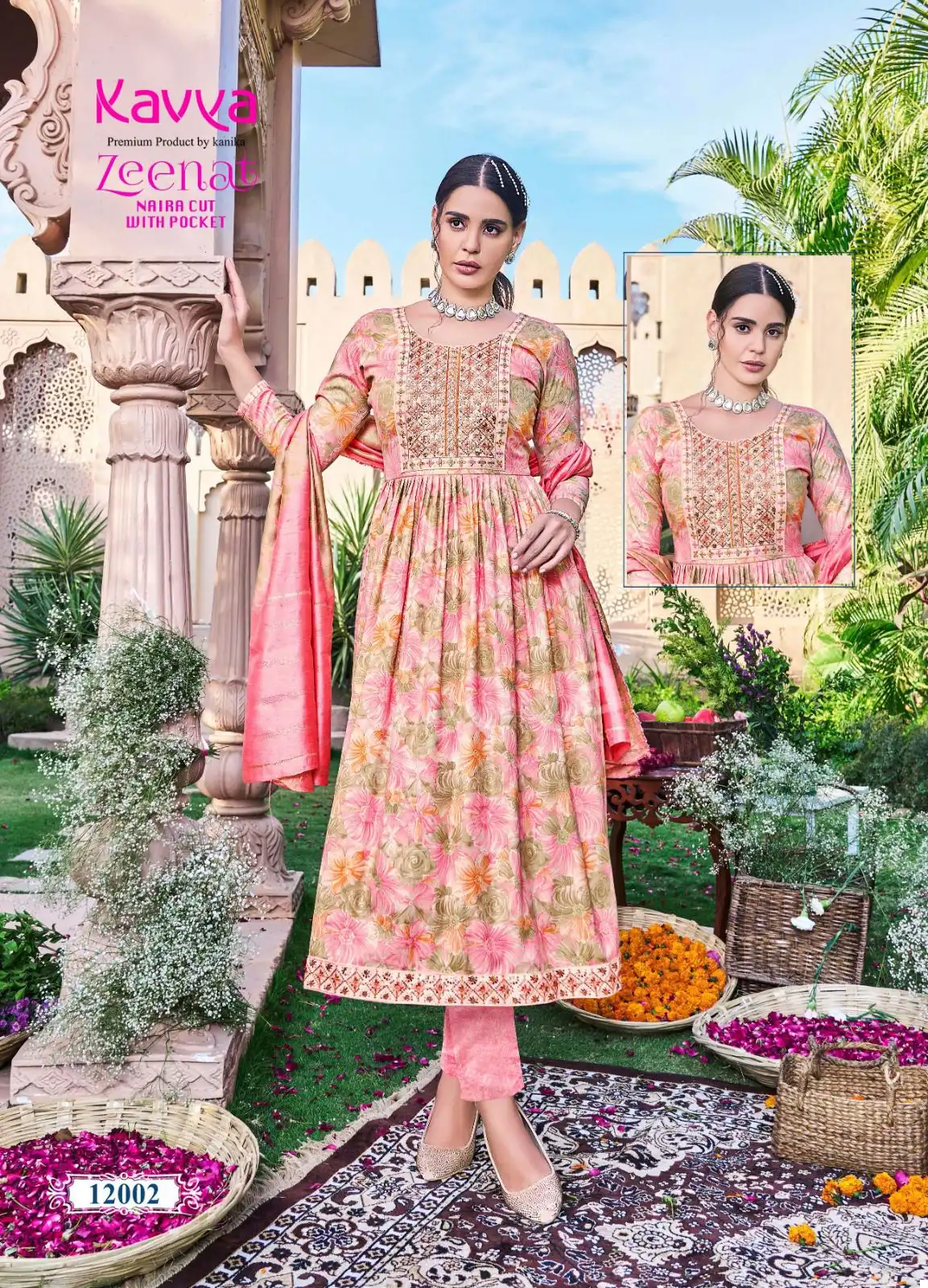 Kavya Zeenat Vol 12 Capsule Foil Print Wholesale Readymade Salwar Suit Catalog – Vardan Ethnic