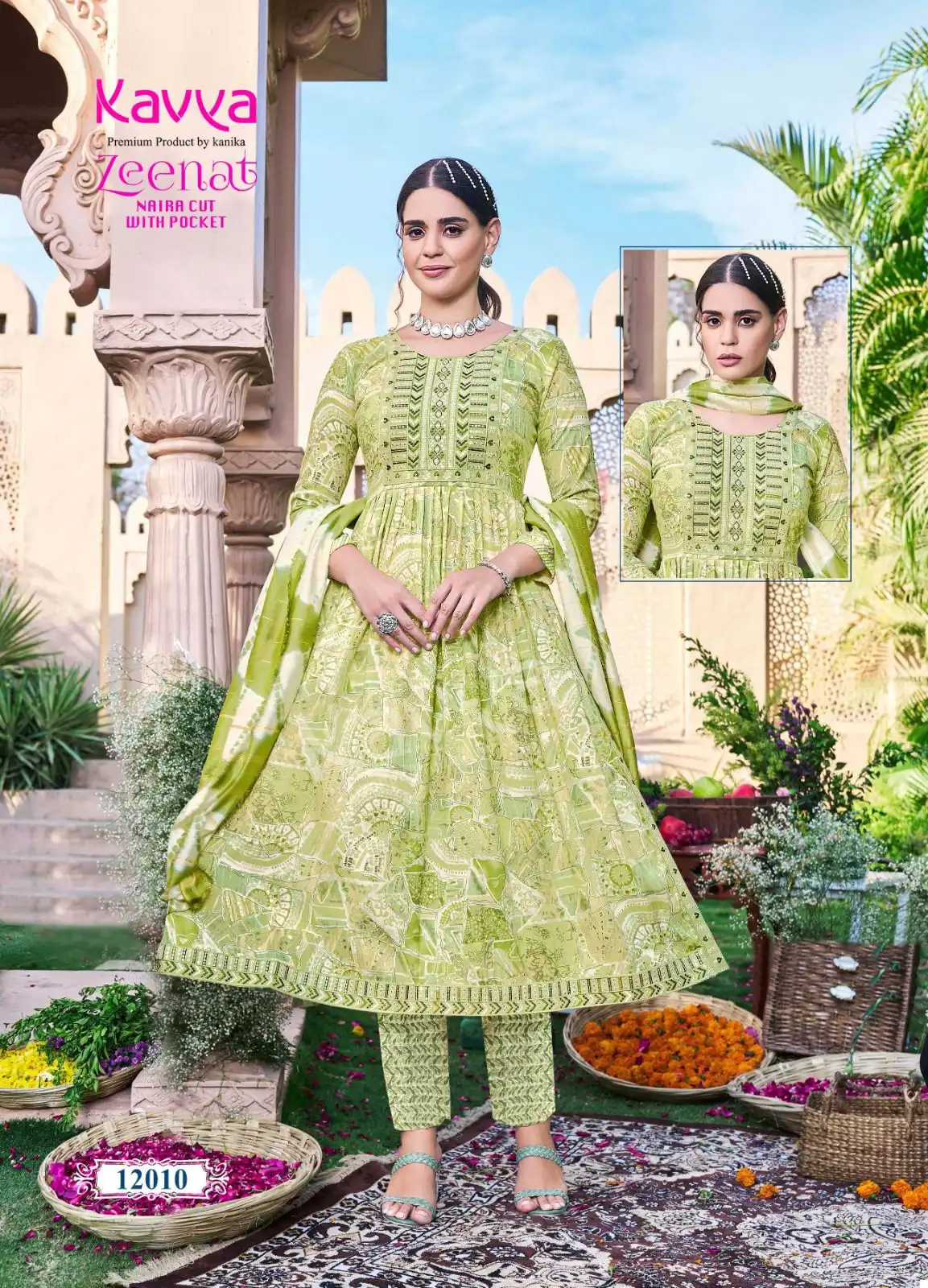 Kavya Zeenat Vol 12 Kavya Capsule Foil Print Wholesale Readymade Salwar Suit Catalog