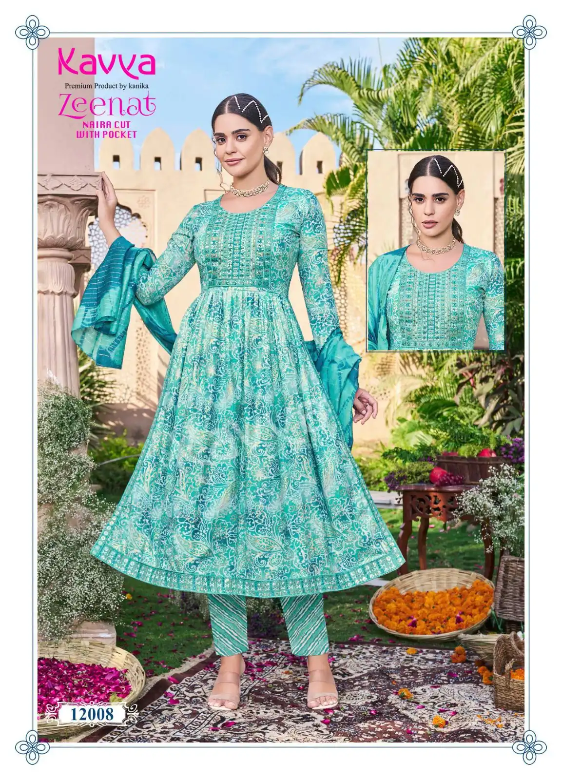 Kavya Zeenat Vol 12 Kavya Capsule Foil Print Wholesale Readymade Salwar Suit Catalog